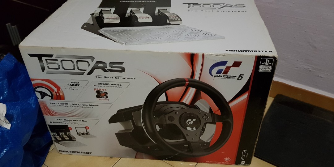 Thrustmaster T500RS racing wheel, Video Gaming, Gaming Accessories ...