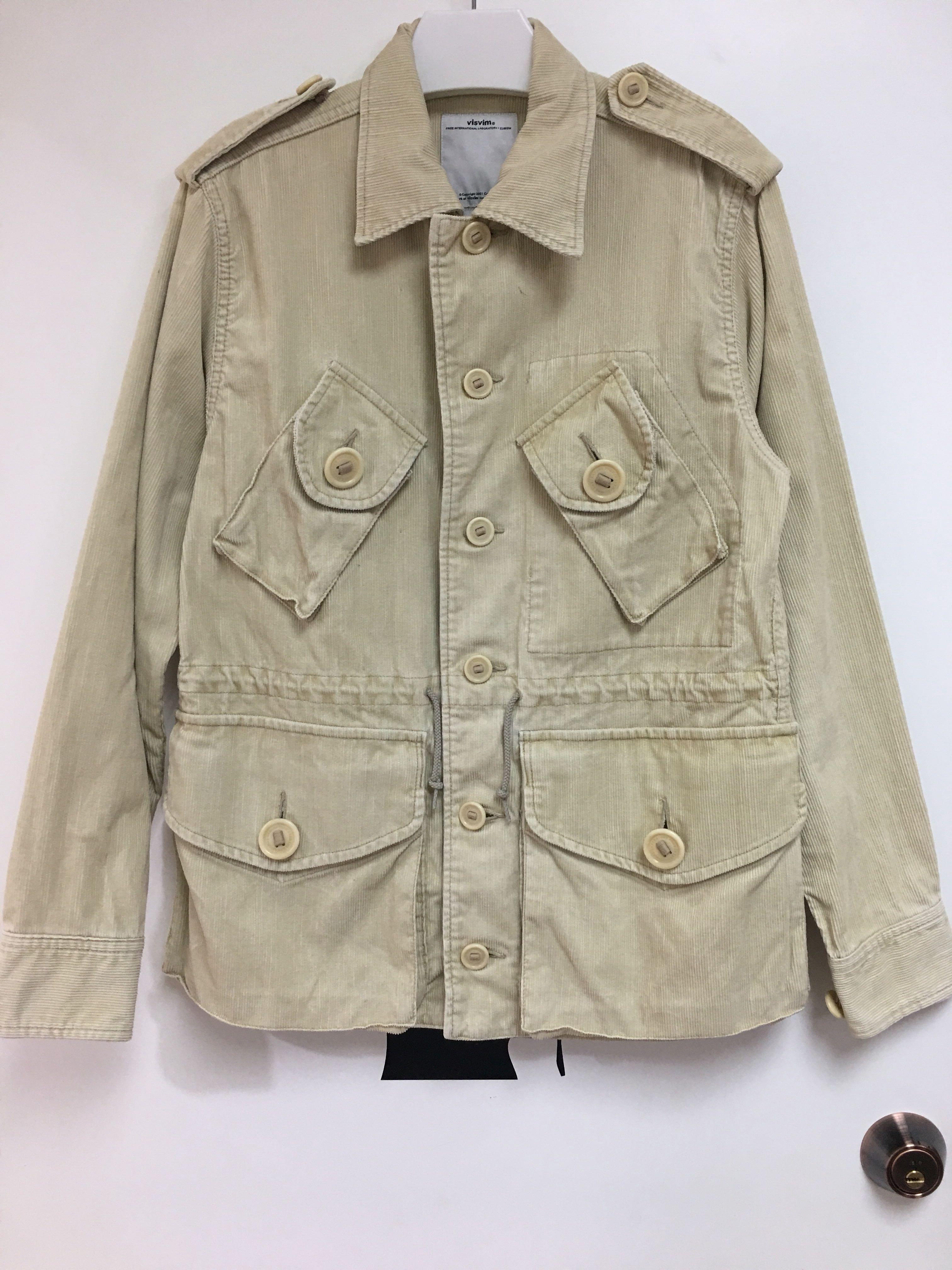 Visvim Caf Combat Jacket beige color, 男裝, 外套及戶外衣服 - Carousell