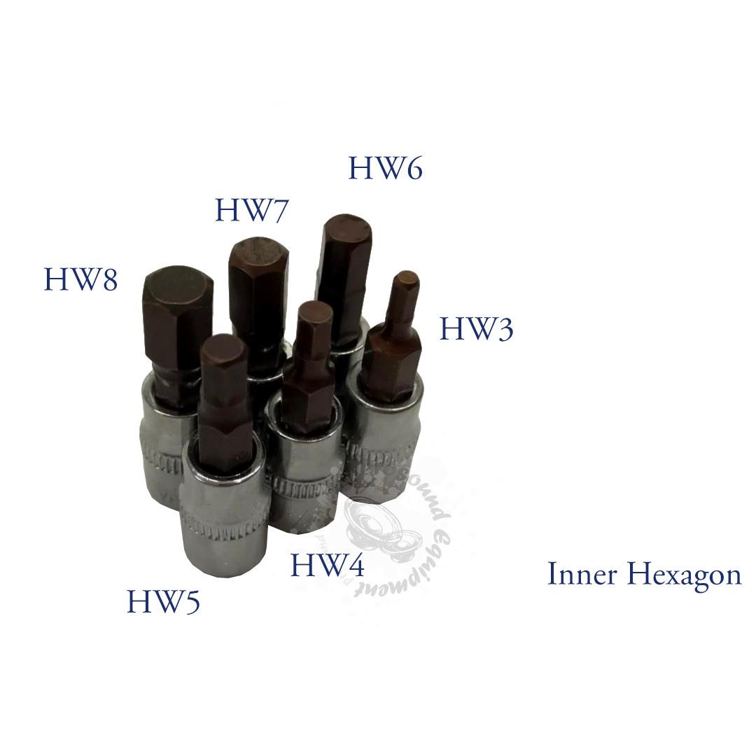 22PCS 1/4 HEX BIT SOCKET ALLEN KEY RATCHET DRIVE ADAPTER SET, Auto ...