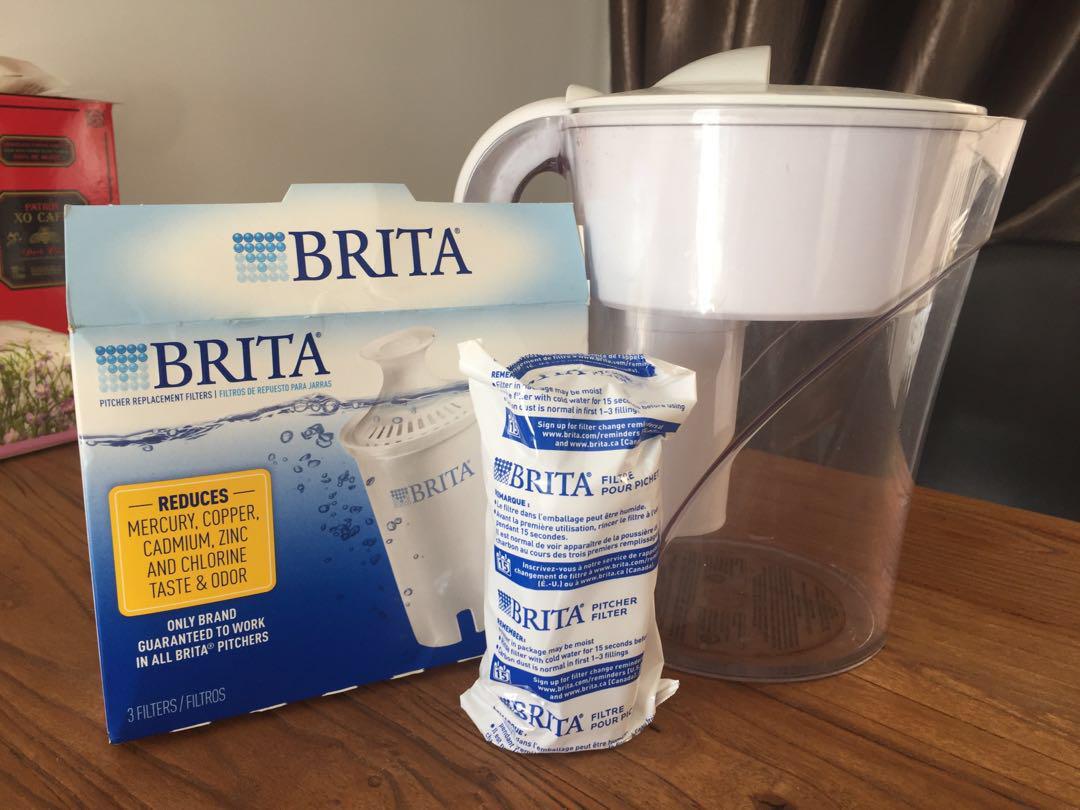 Brita Water Pitcher, Furniture & Home Living, Kitchenware & Tableware ...