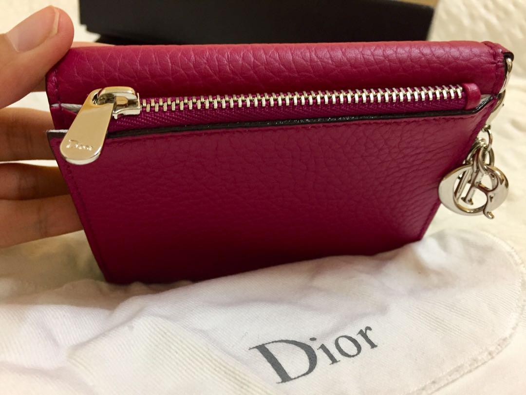 Dior short wallet, Luxury, Bags & Wallets on Carousell