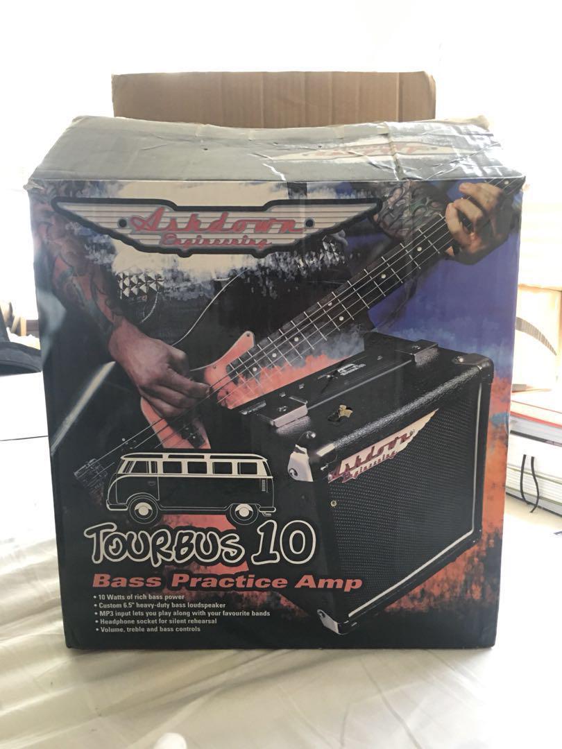 Electric Bass Cheetah Guitar with Amp, Hobbies & Toys, Music & Media ...