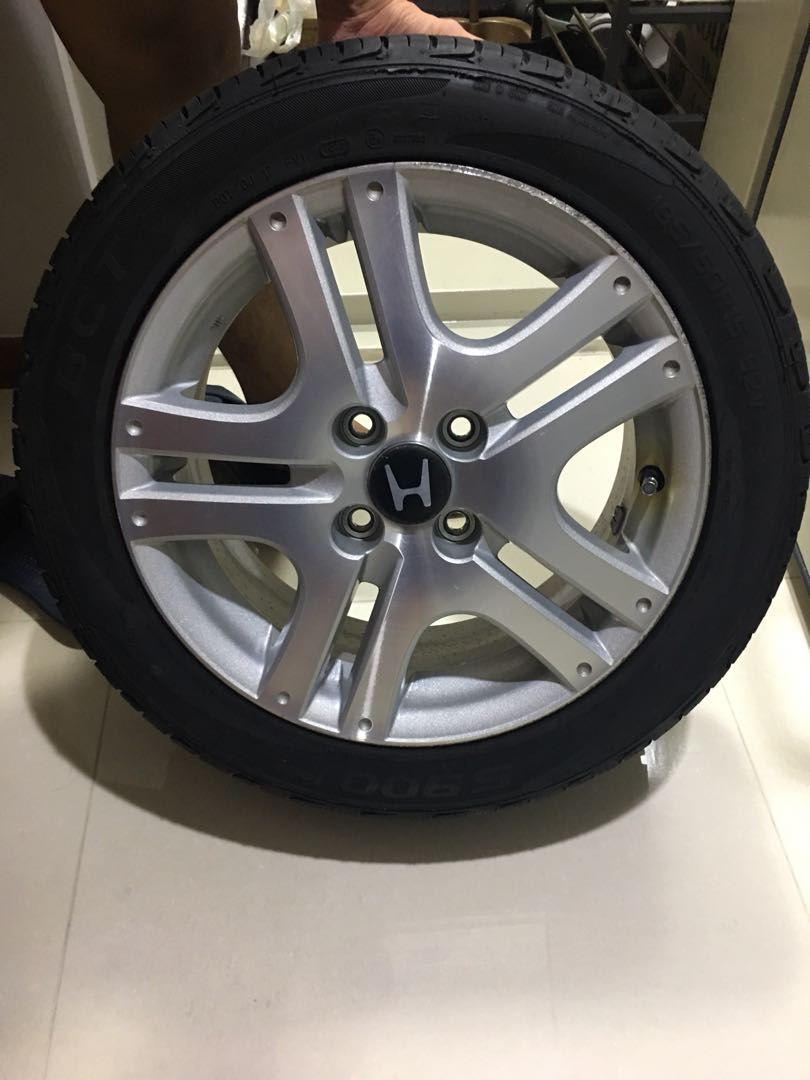 Honda Stock Rims & Tyre, Car Accessories, Tyres & Rims on Carousell