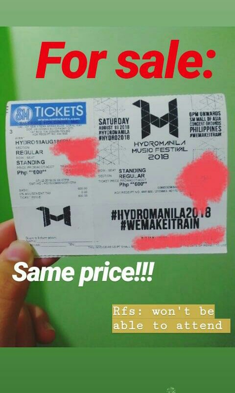Hydro Manila Ticket!, Tickets & Vouchers, Event Tickets on Carousell