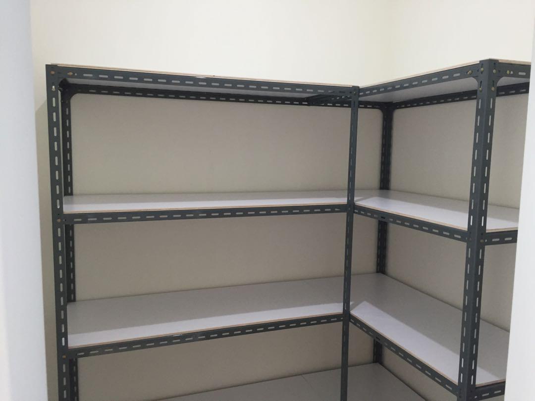 L shape metal racking, Furniture & Home Living, Furniture, Shelves ...