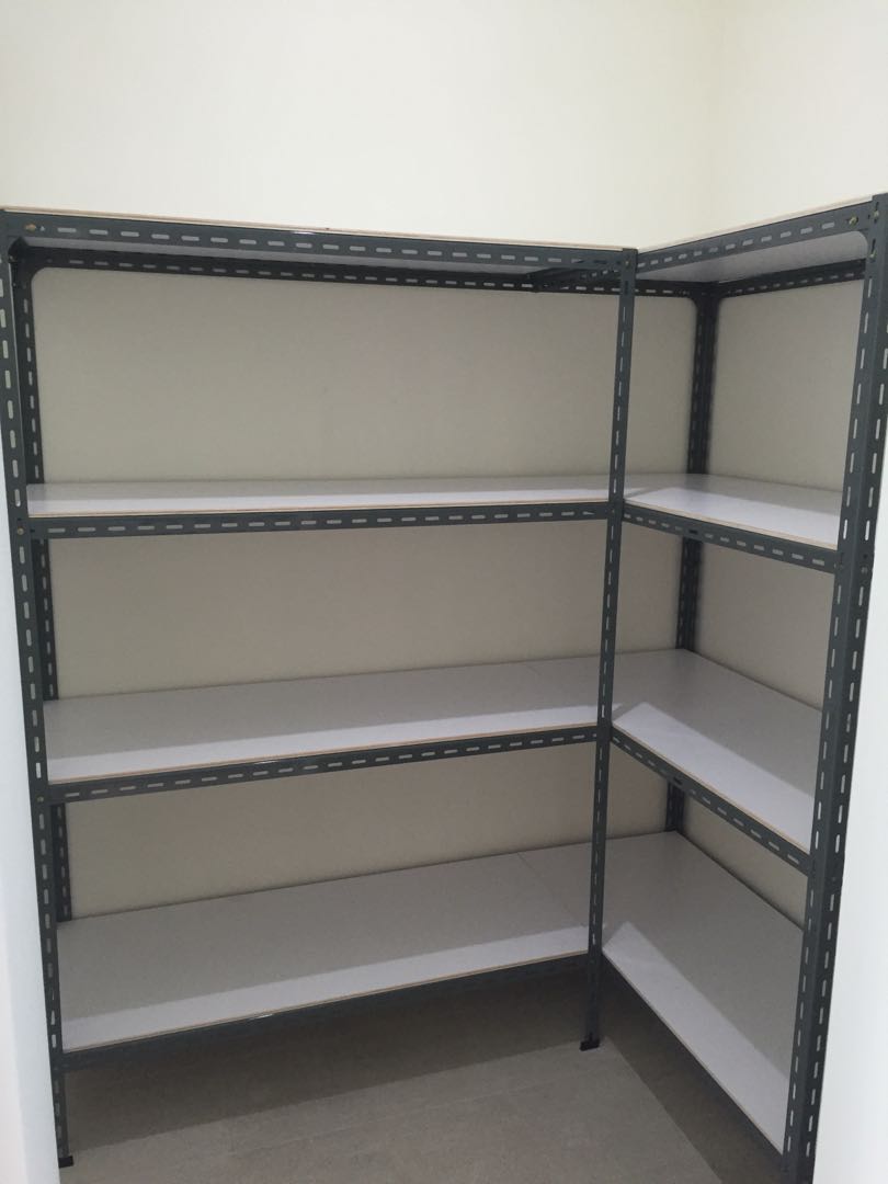 L shape metal racking, Furniture & Home Living, Furniture, Shelves ...