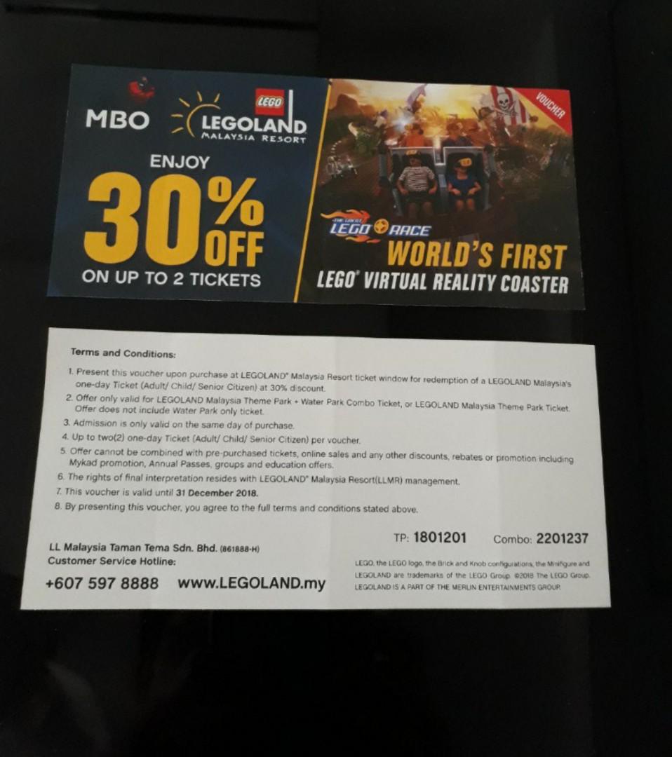 Legoland Malaysia Theme Park discount voucher/The Shore Oceanarium ...