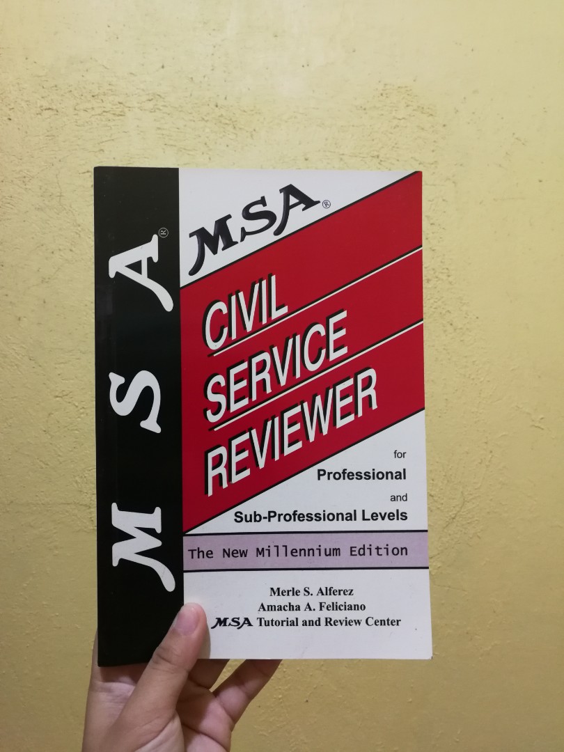 MSA Civil Service Reviewer, Hobbies & Toys, Books & Magazines ...