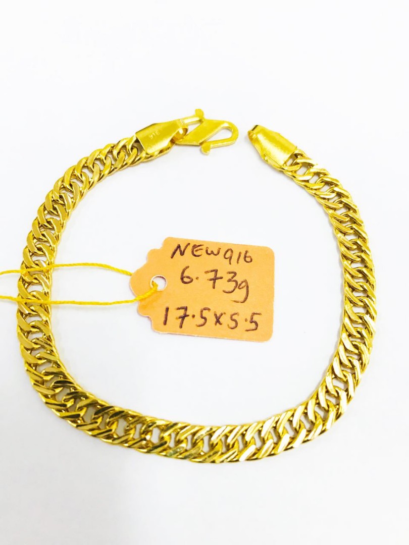 Rantai tangan lipan 6.73gram, Women's Fashion, Jewelry & Organisers ...