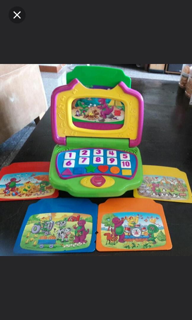 Barney Mattel Learning Laptop Computer Interactive Musical Toy, Hobbies ...