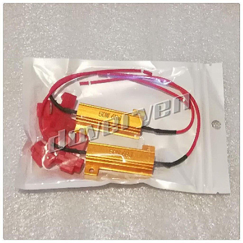 2 x LED 50W 6ohm Load Resistors Solve / Solved Car & Van HyperFlash LED ...