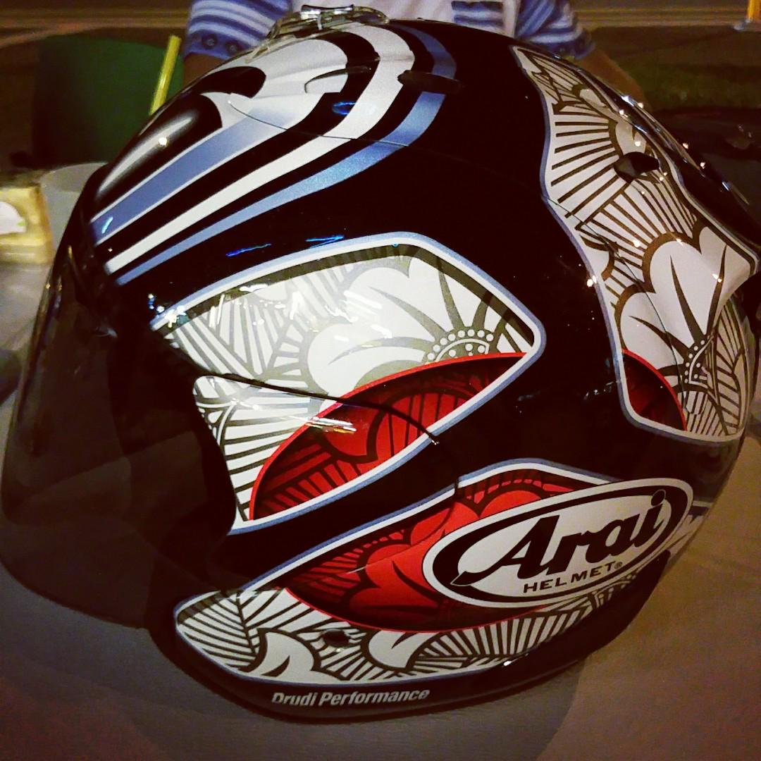 Arai Helmet Shinya Nakano, Motorcycles, Motorcycle Apparel on Carousell