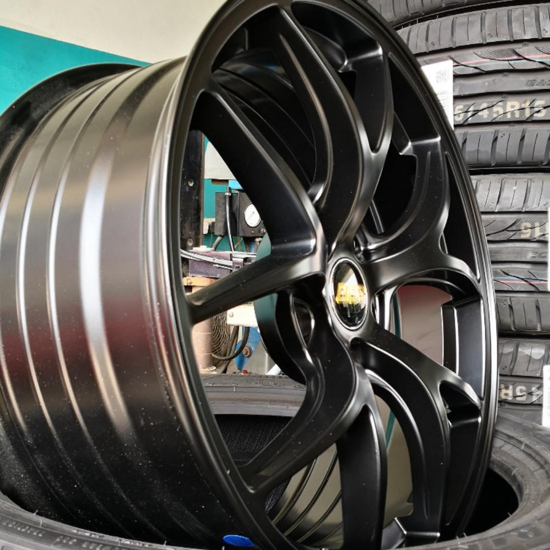 BBS Matt Black 18" (rep) 5X114.3 Concave, Car Accessories, Tyres & Rims ...