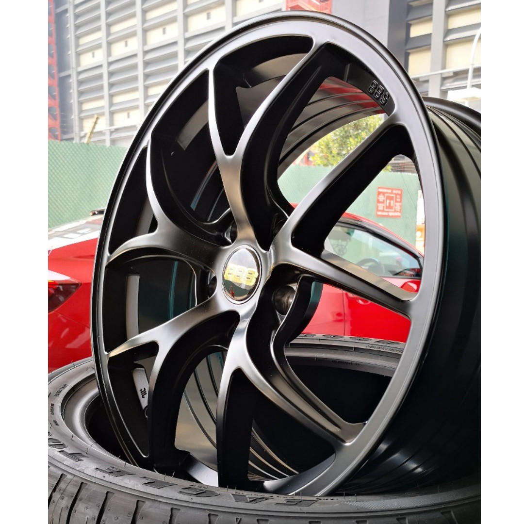 BBS Matt Black 18" (rep) 5X114.3 Concave, Car Accessories, Tyres & Rims ...