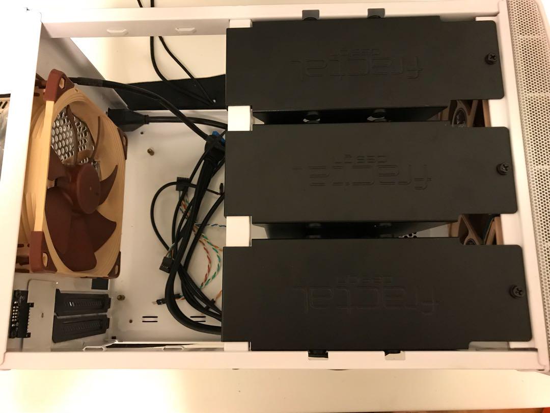 Fractal Design Node 304 white case with noctua fans, Computers & Tech ...