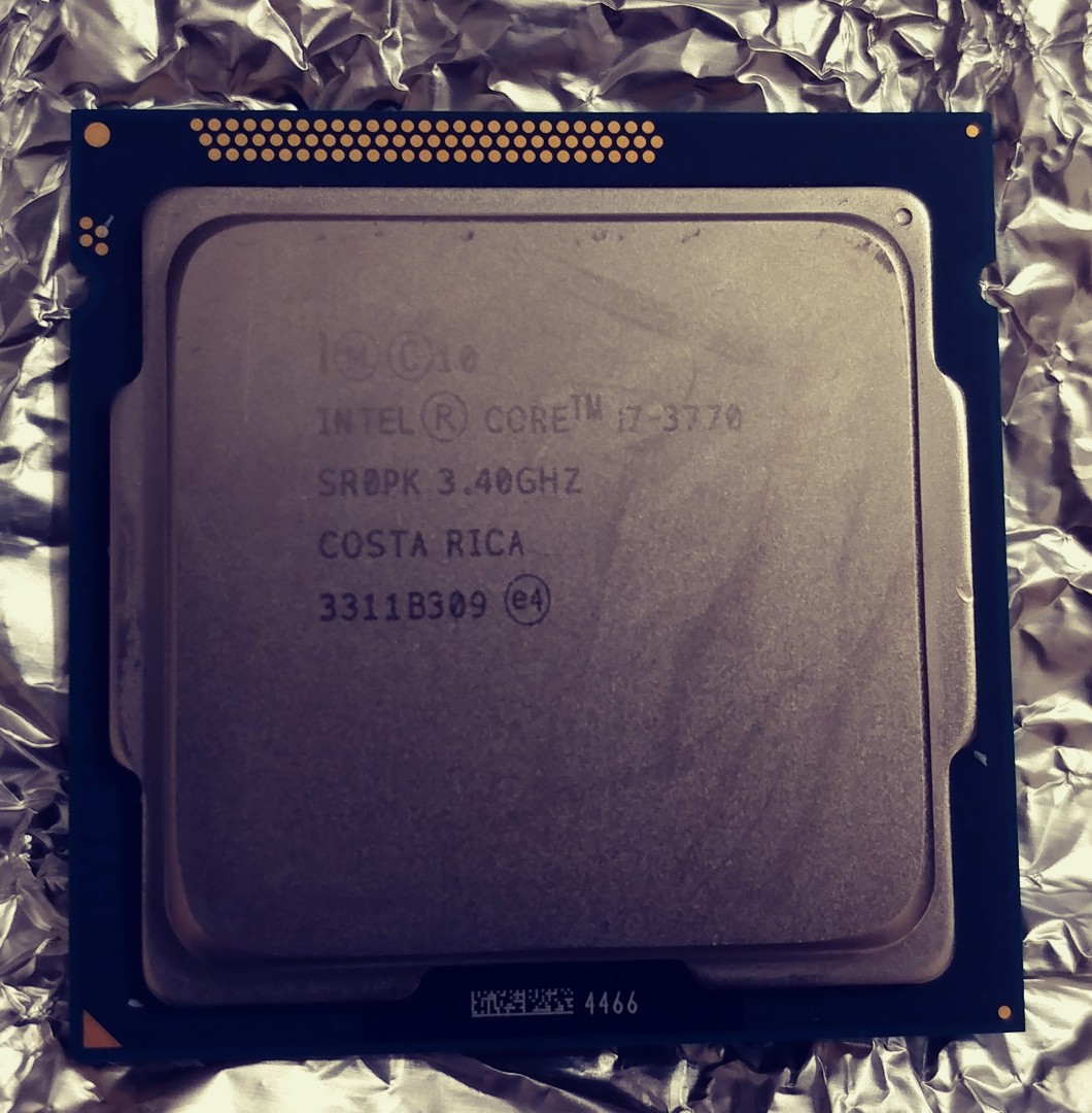 Intel CPU i7 3770 3.4 GHz, Computers & Tech, Parts & Accessories ...