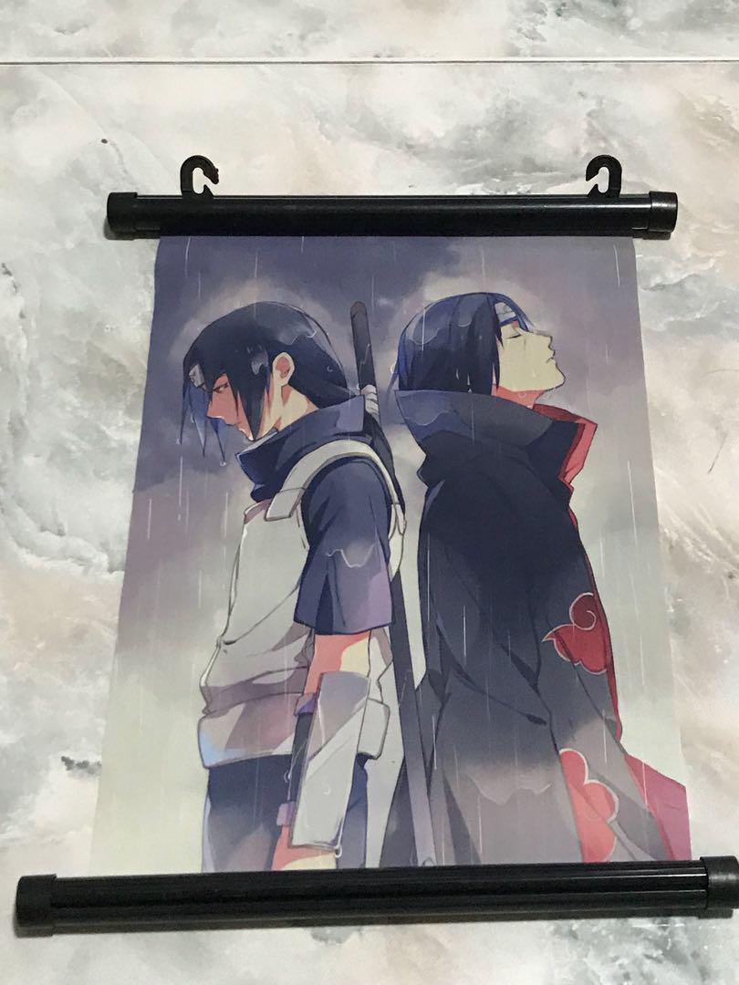 Japanese Anime NARUTO Itachi Uchiha Wall Poster Canvas Scroll Painting ...