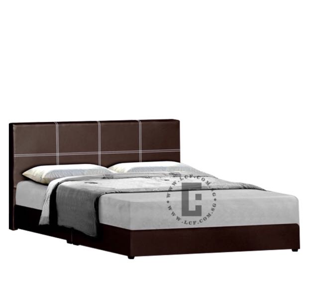 Kenzo PVC Bed Frame ( Queen ), Furniture & Home Living, Furniture, Bed ...