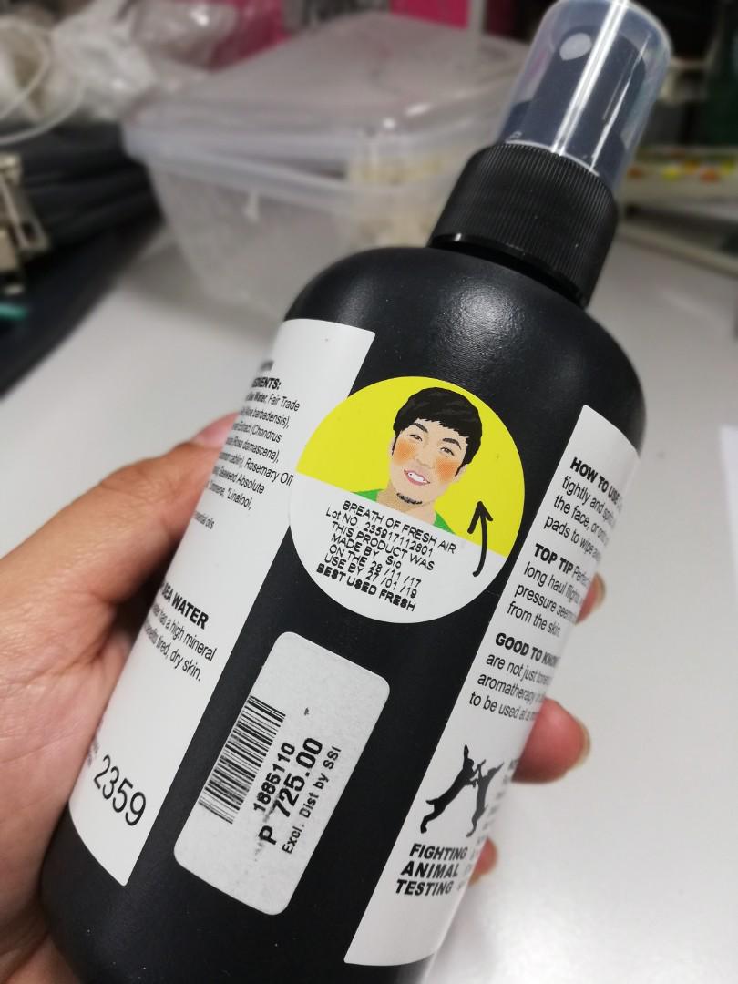 Lush Toner Spray 250 g, Beauty & Personal Care, Face, Face Care on Carousell
