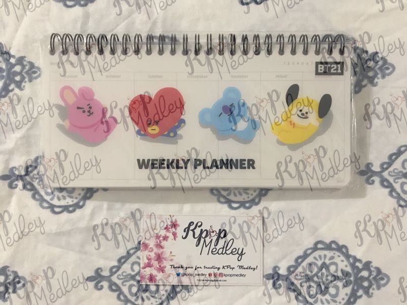 (ON HAND) Official BT21 Weekly Planner, Hobbies & Toys, Memorabilia ...