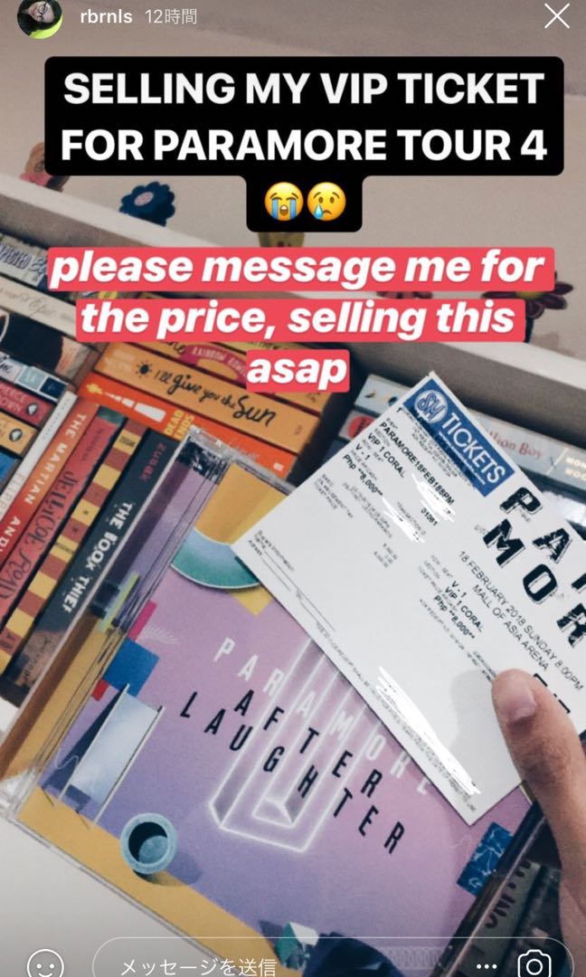 Paramore tour six in Manila, Tickets & Vouchers, Event Tickets on Carousell