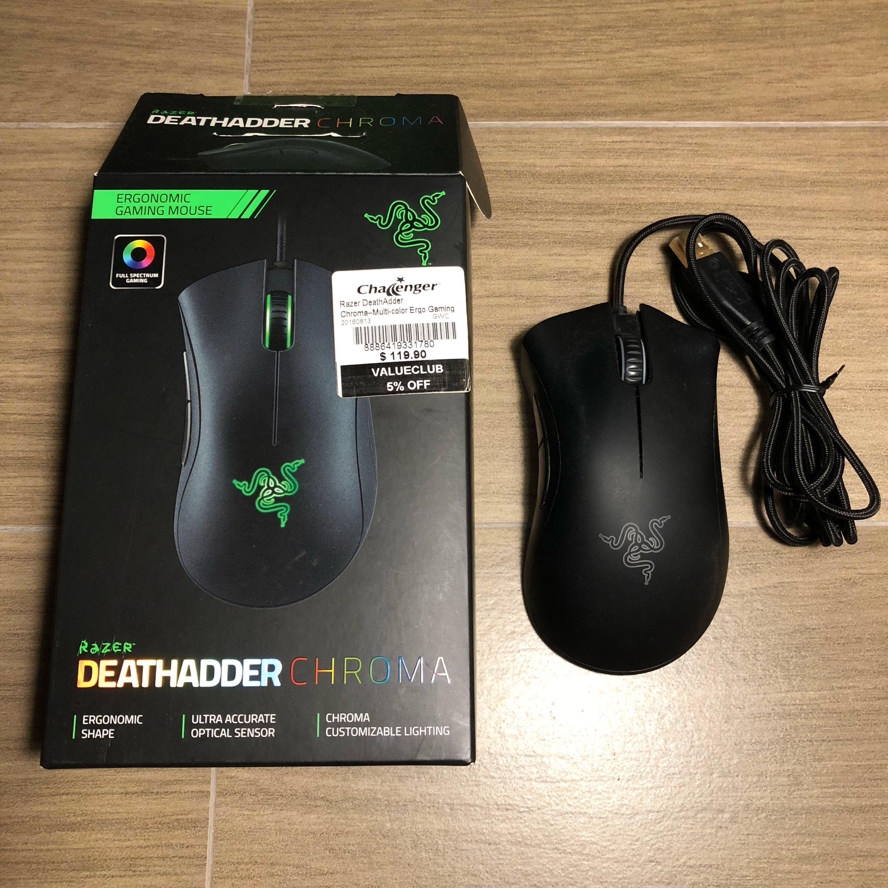 Razer Deathadder Chroma, Computers & Tech, Parts & Accessories, Mouse ...
