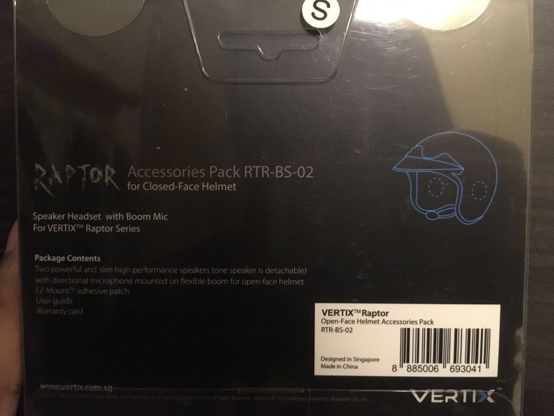 Vertix raptor-I wireless helmet communicator intercom Bluetooth ...