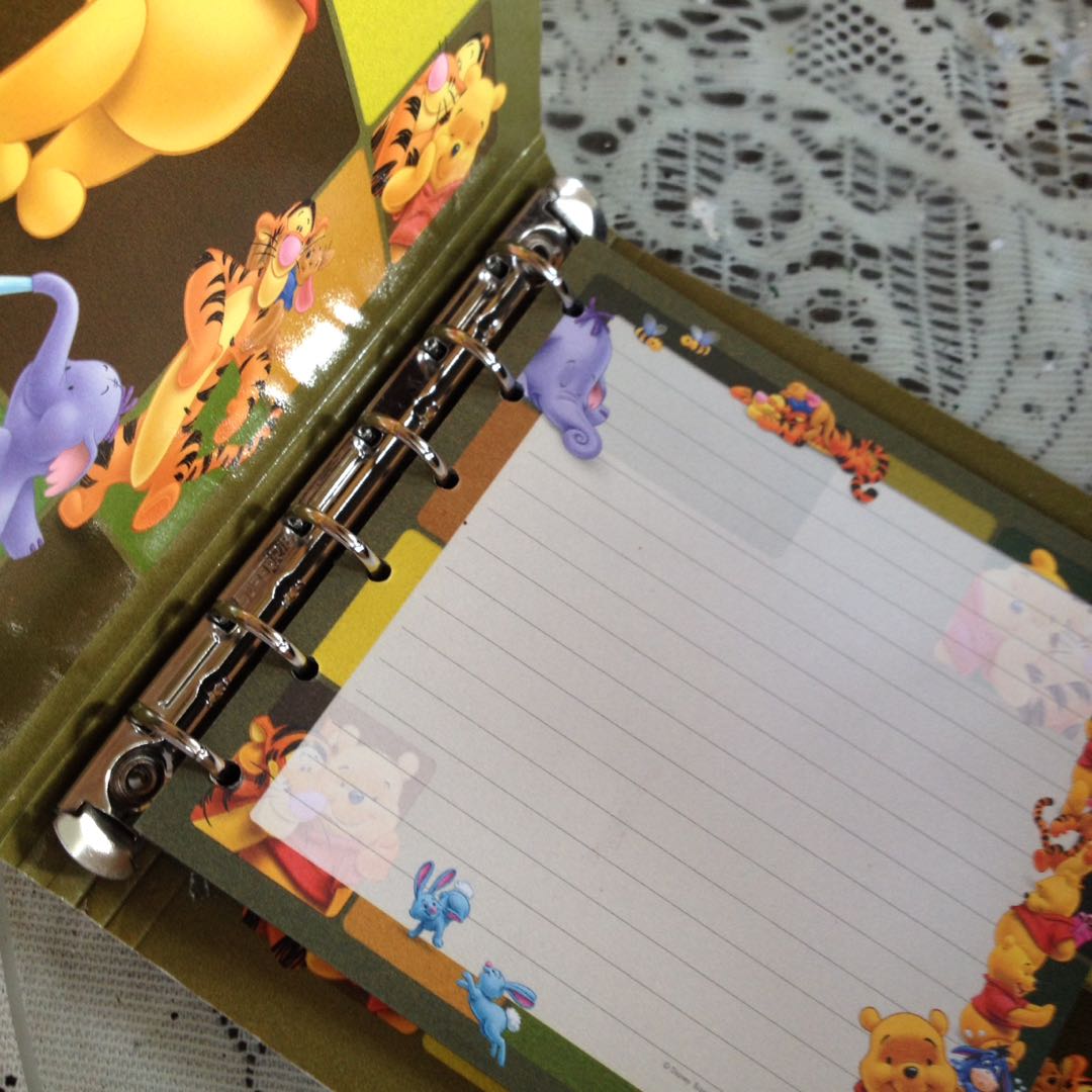Winnie the Pooh Binder Notebook, Hobbies & Toys, Stationary & Craft ...