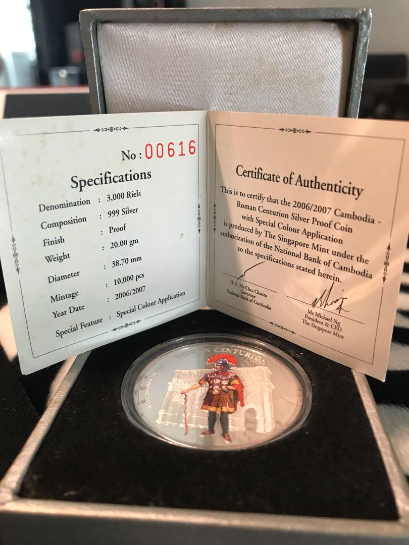Wonders Of The World Roman Centurion Silver Proof Coin, Hobbies & Toys ...
