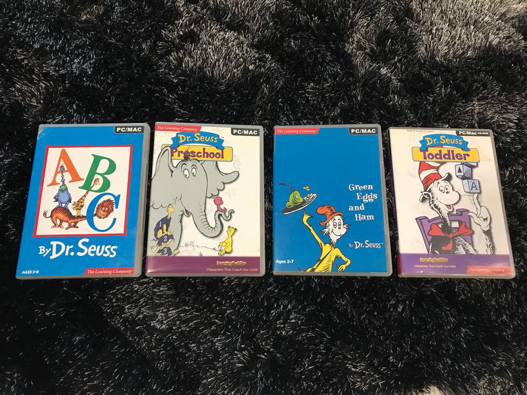 4 Pieces of Dr Seuss PC/Mac CD-ROM Educational Games, Hobbies & Toys ...