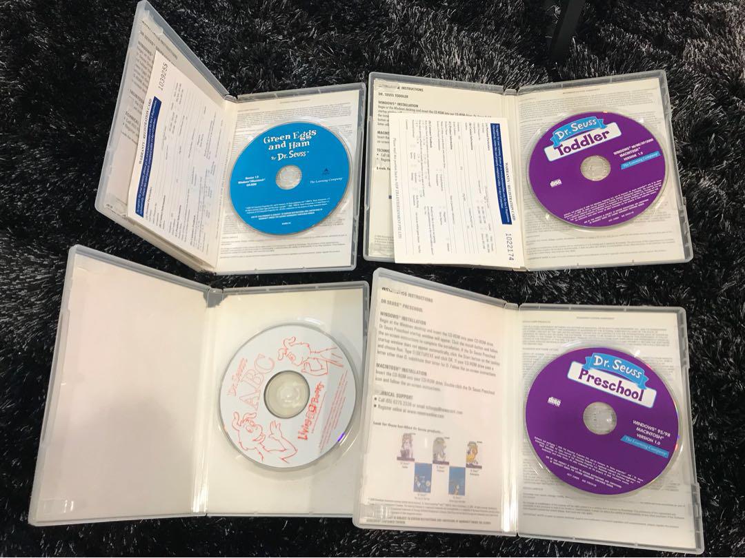 4 Pieces of Dr Seuss PC/Mac CD-ROM Educational Games, Hobbies & Toys ...