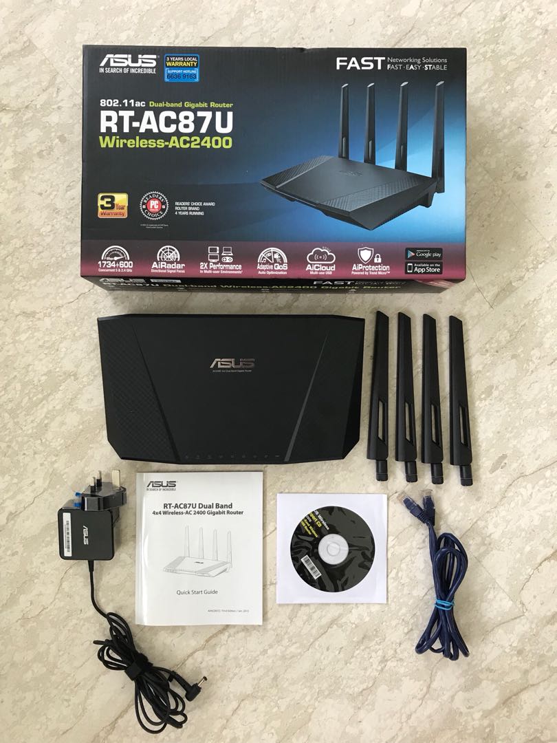 Asus RT-AC87U Router, Computers & Tech, Parts & Accessories, Networking ...