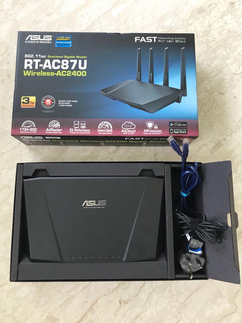 Asus RT-AC87U Router, Computers & Tech, Parts & Accessories, Networking ...