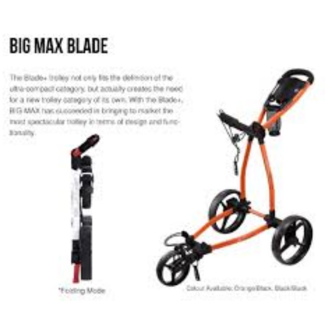 Big Max Blade Golf Trolley Blade Orange Colour (Used), Sports Equipment ...