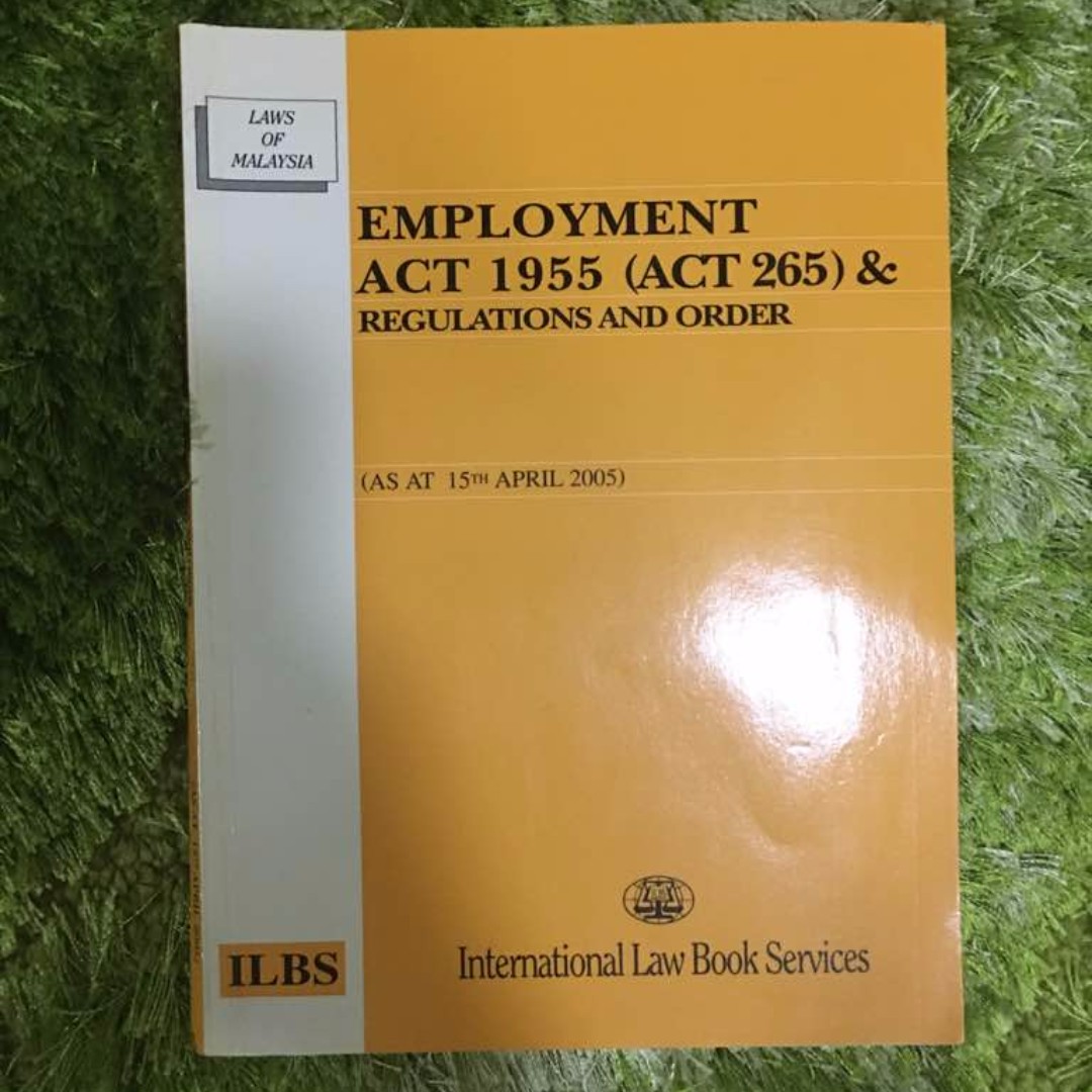 Employment Act 1955 Act 265 Hobbies Toys Books Magazines
