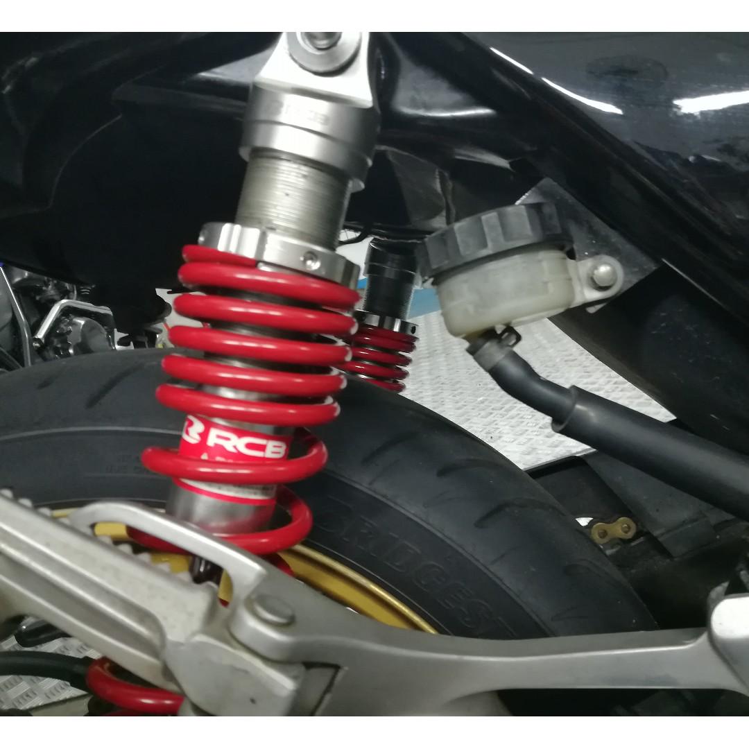 Extreme rear Spring + Coolant Hose Complete set + Service Carburetor ...