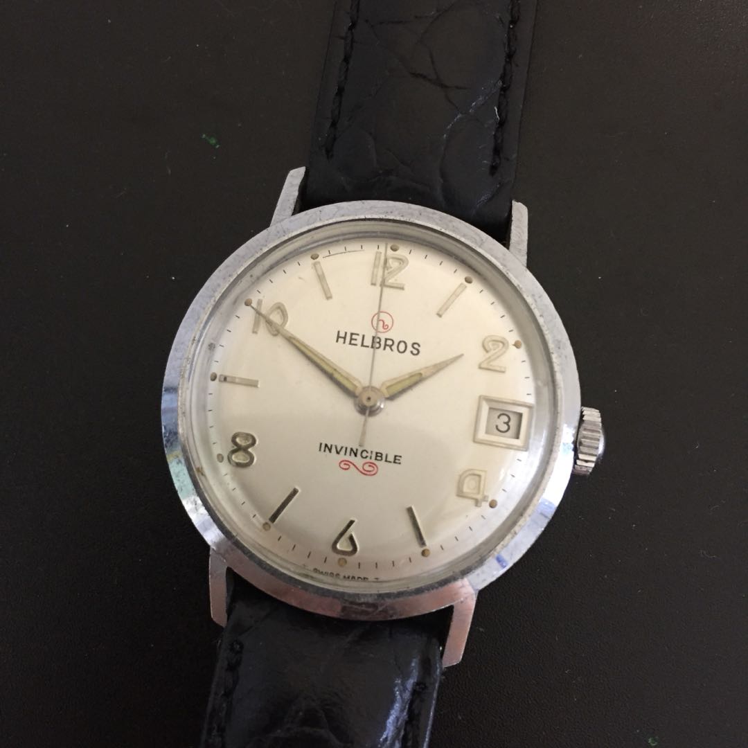 Helbros Invincible Hand Winding Vintage Watch, Women's Fashion, Watches ...