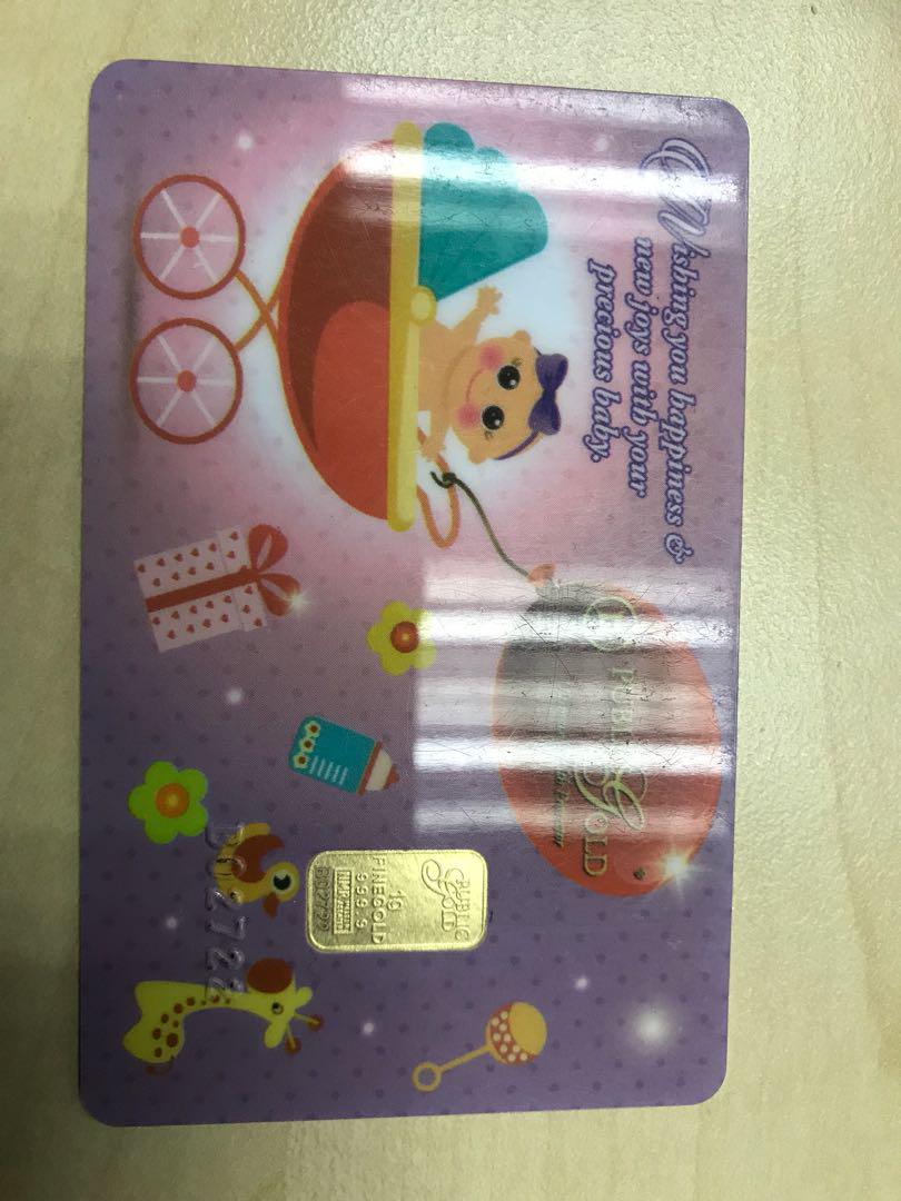 Kad baby gold, Hobbies & Toys, Collectibles & Memorabilia, Currency on ...