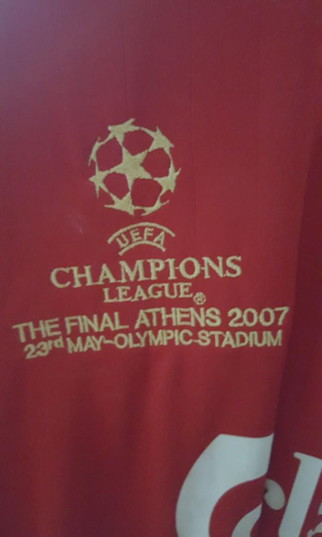 Liverpool 2007 UEFA Champions League Final jersey, Men's Fashion ...