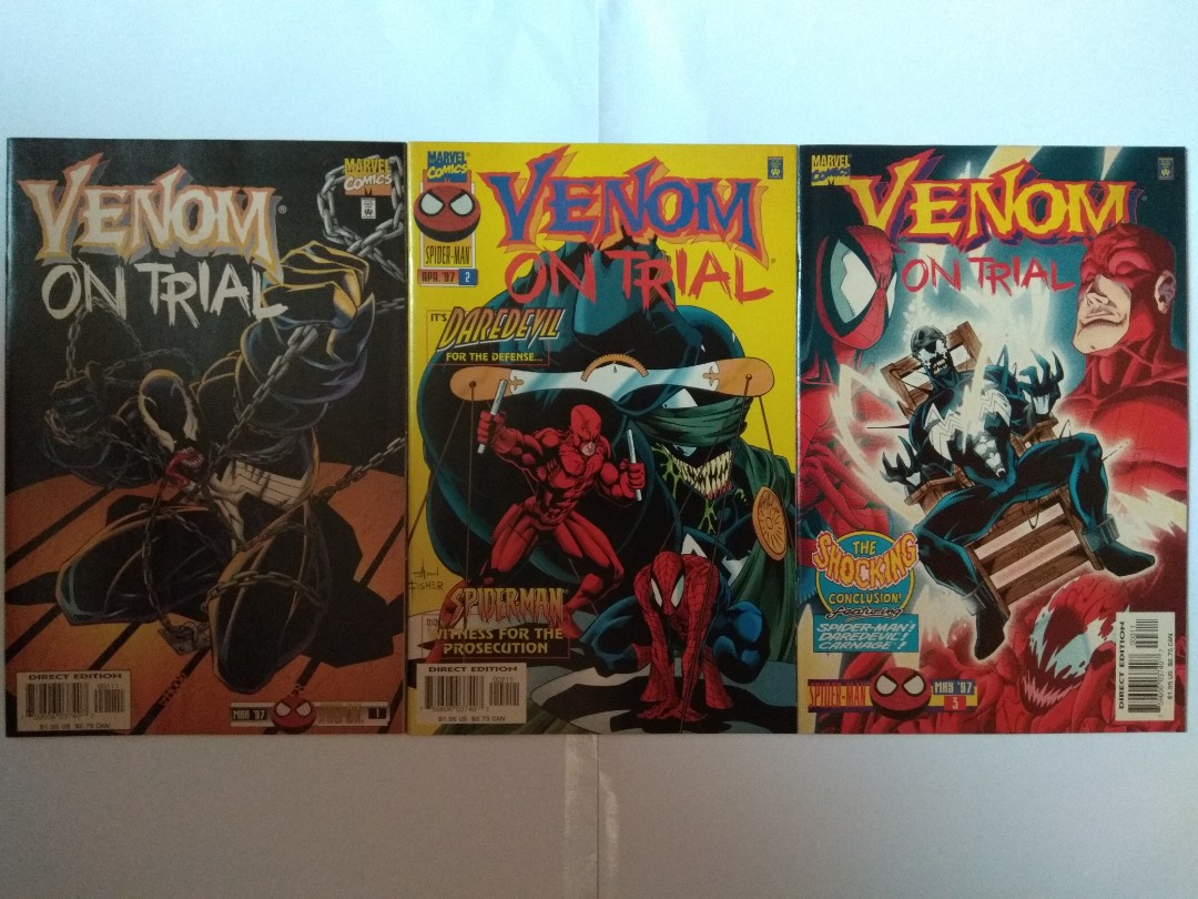 Marvel Venom On Trial Part 1 To 3 Full Set, Hobbies & Toys, Memorabilia ...
