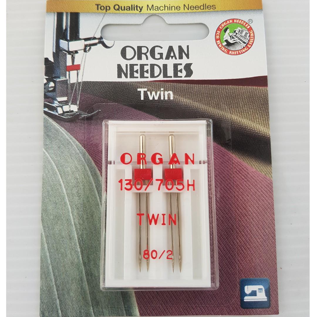 Twin Needle #12/2mm by Organ, Hobbies & Toys, Stationery & Craft, Craft ...