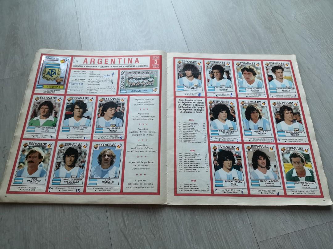 Panini 1982 World Cup Spain Completed Sticker Album Collection Great ...