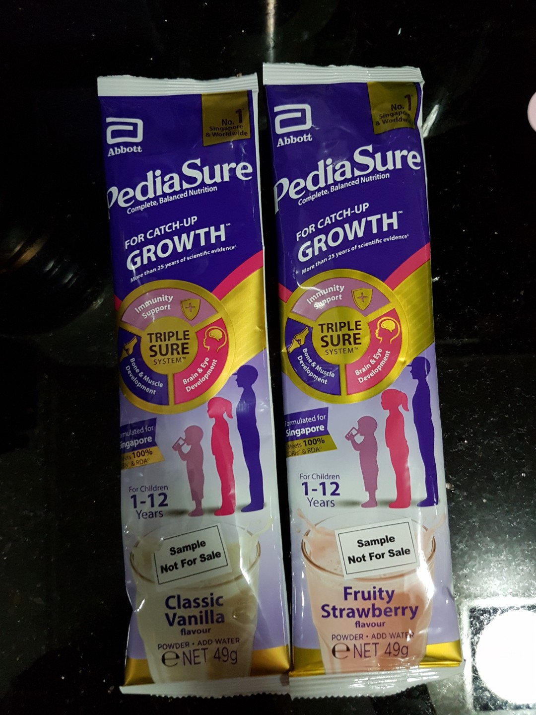 Pediasure Fruity Strawberry Sachets, Babies & Kids, Nursing & Feeding ...