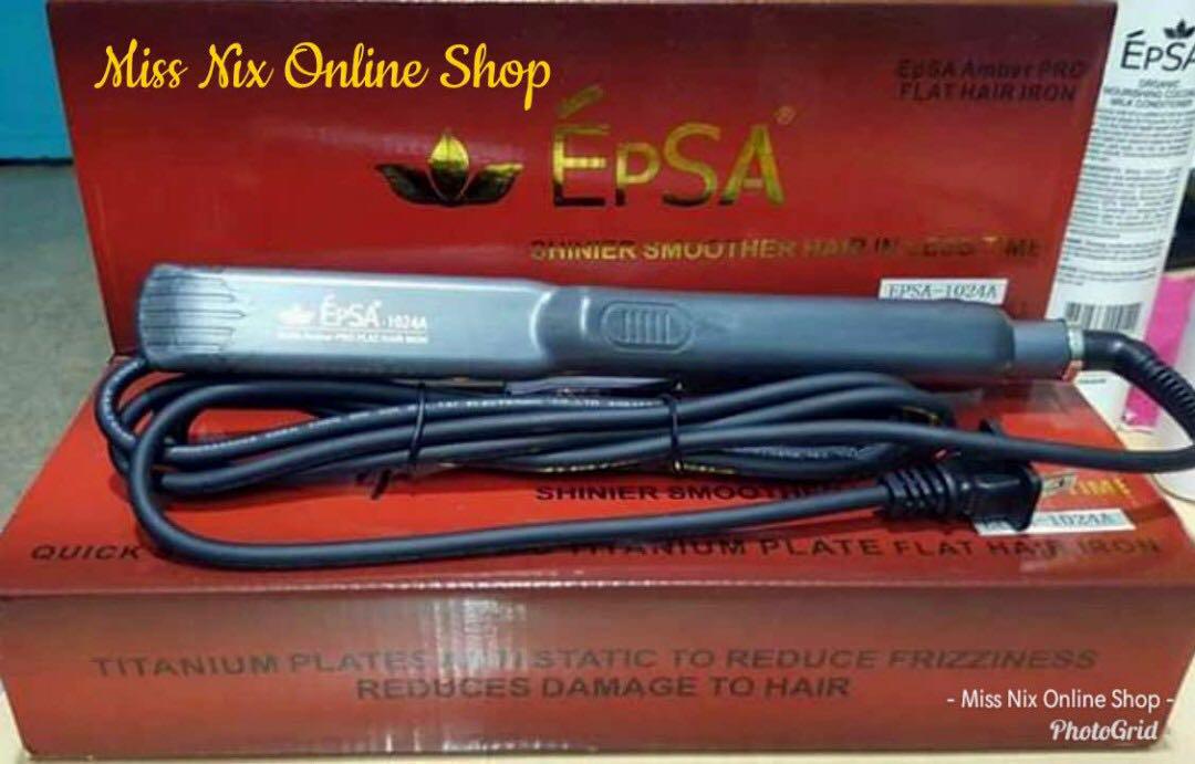 ÉPSA-1024A Amber PRO Flat Iron, Beauty & Personal Care, Men's Grooming ...