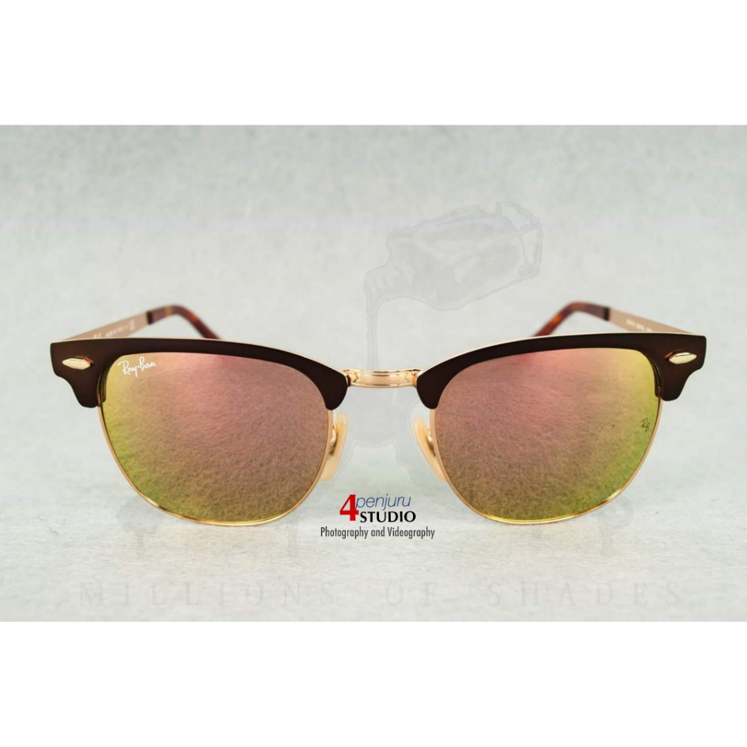 Rayban Clubmaster Metal, Men's Fashion, Watches & Accessories ...