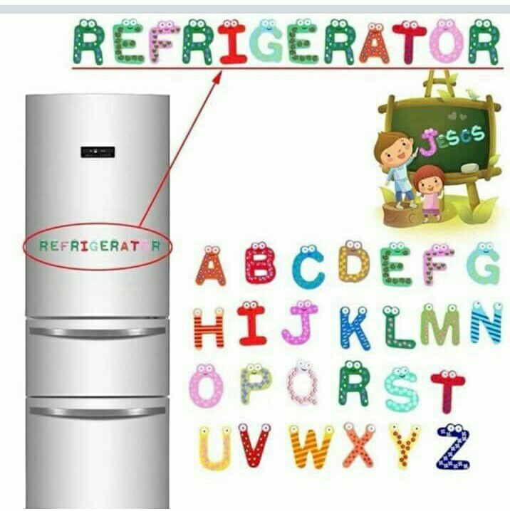 ref magnet alphabet & numbers set, Hobbies & Toys, Stationary & Craft ...