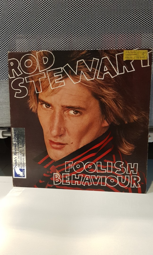 Rod stewart foolish behavior, Hobbies & Toys, Music & Media, Vinyls on ...