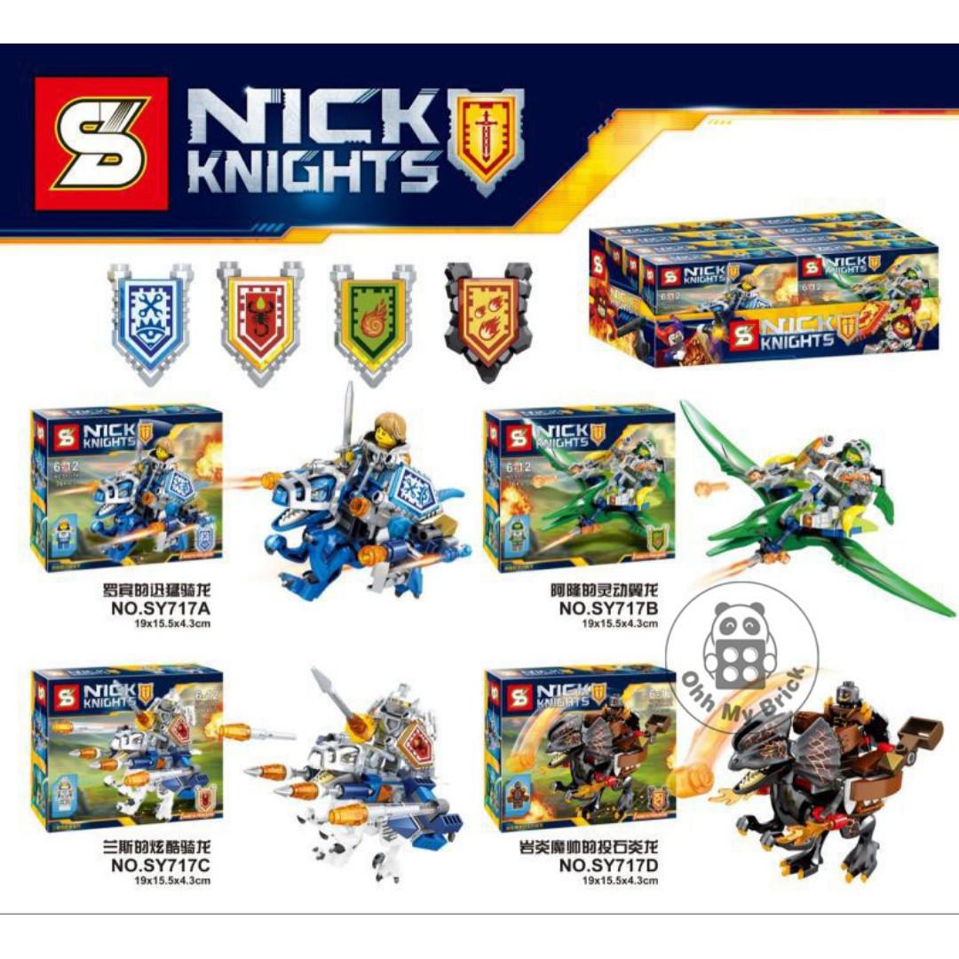 SY717 Nexo Knights with Dragon (4-in-1) Blocks, Hobbies & Toys, Toys ...