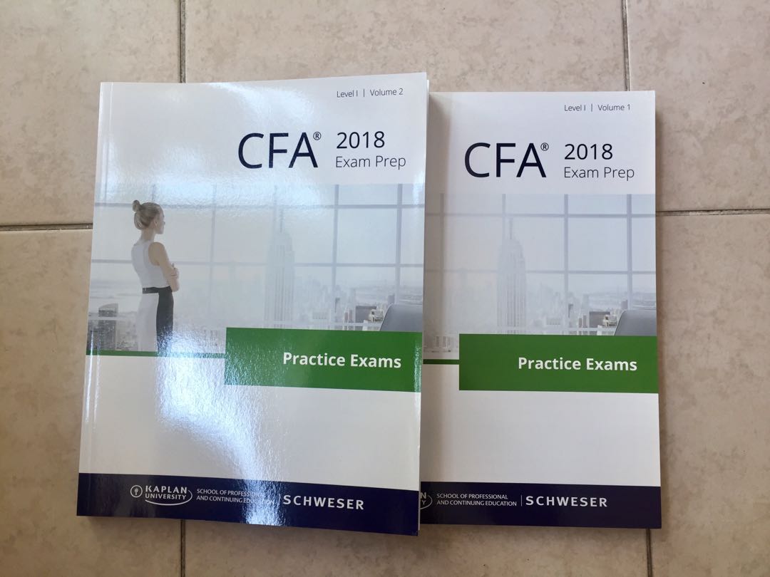 2018 CFA Level 1 Kaplan Schweser Practice Exam Mock Paper, Hobbies & Toys, Books & Magazines ...