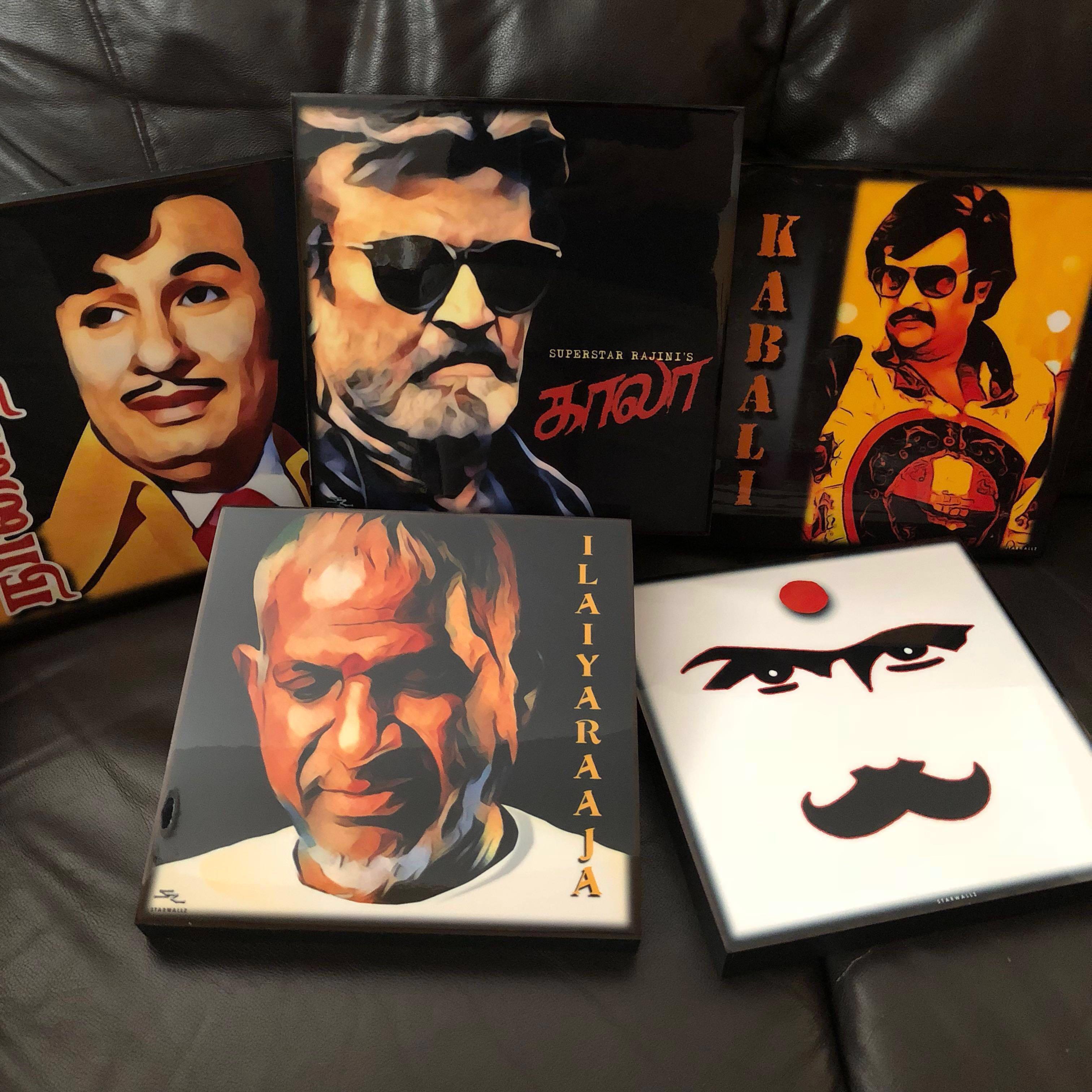 MGR : Motivational Tamil movie stars Pop Art Poster Frame, Furniture ...